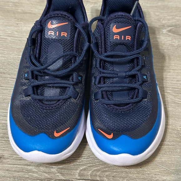Nike | Shoes | Nike Blue And Orange Sneakers With Mesh Upper | Poshmark